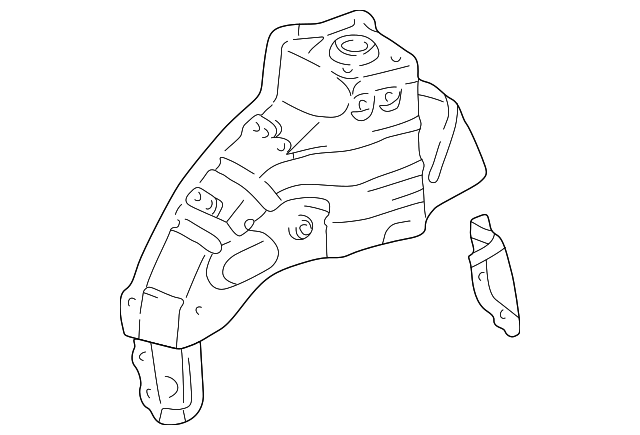 2002-2006 Toyota Camry Inner Wheelhouse 61607-33050 | Toyota Parts