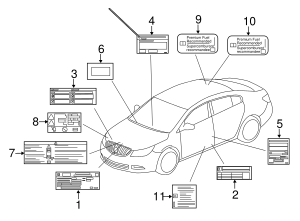 Buy Genuine GM Auto Parts - Label (Part # 20988812) | GM Parts Store