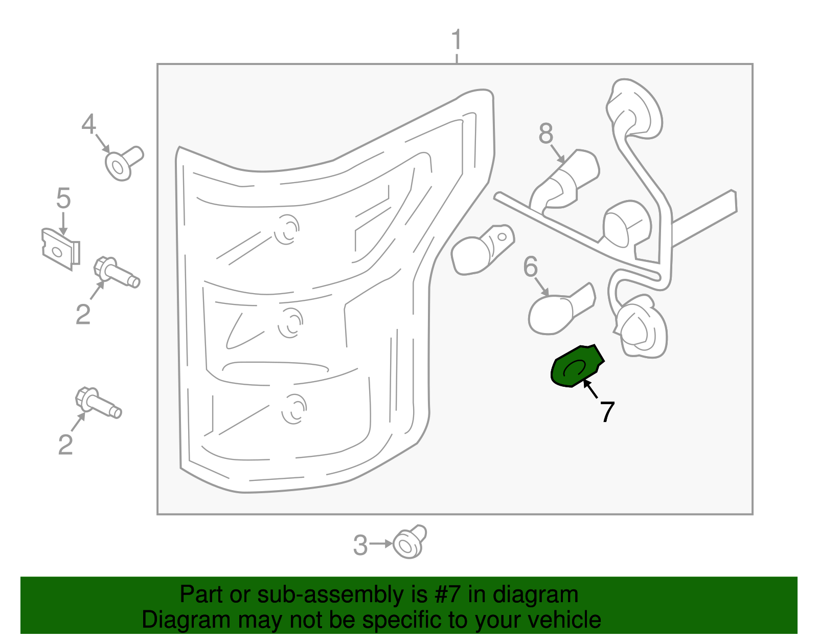 3M7Z-13466-A - Back-Up Lamp Bulb - 2010-2021 Ford | Eastgate Ford Parts