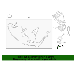 2014-2021 Volvo Lmp Washer Cover Spring 31383027 | TascaParts.com