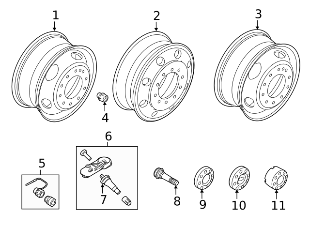 2020-2022 Ford F-350 Super Duty Wheel Assembly LC3Z-1007-J | Online ...