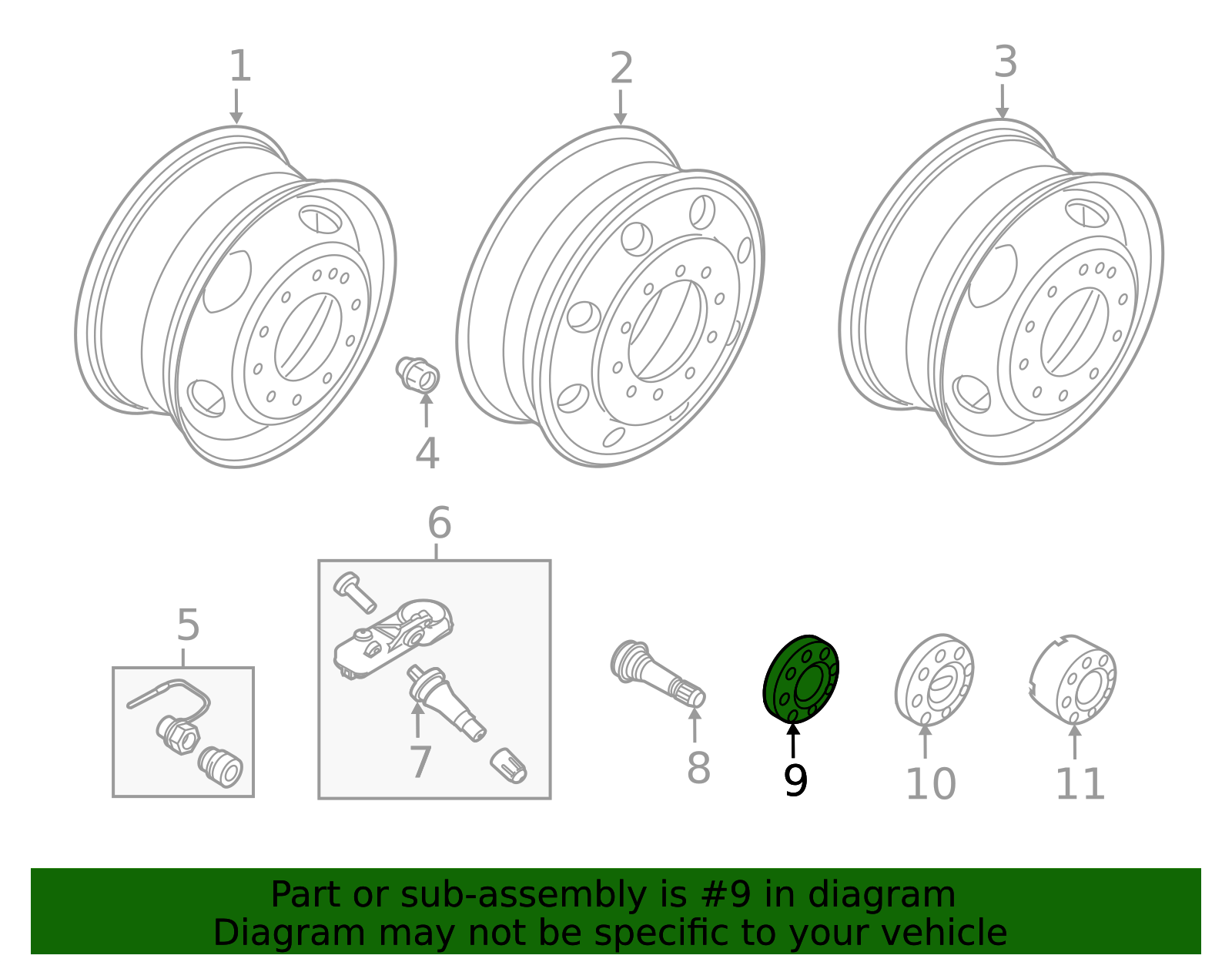 HC3Z-1130-W - Wheel Cap 2017-2022 Ford | Big 3 Auto Parts