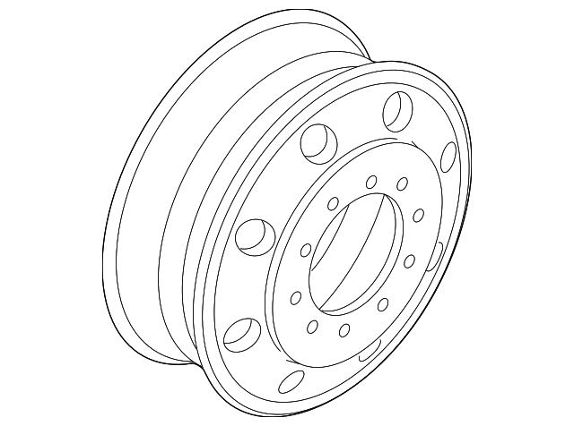 Genuine OEM Ford Part - Wheel Assembly LC3Z-1007-J | Genuine OEM Ford ...