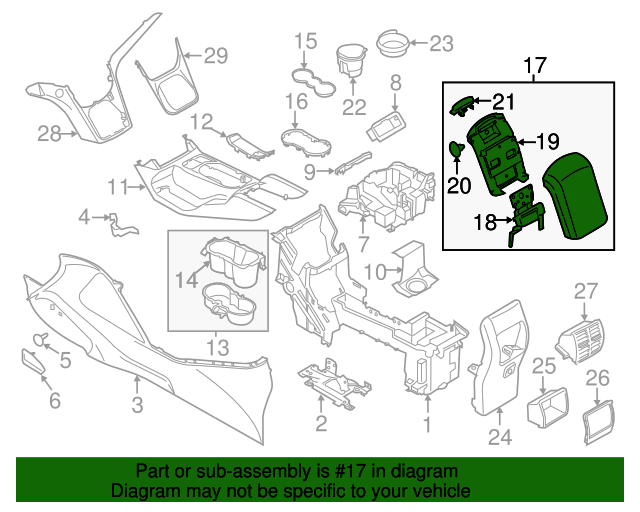 2013-2018 Ford Compartment Door CJ5Z-7806024-AC | Varsity Ford