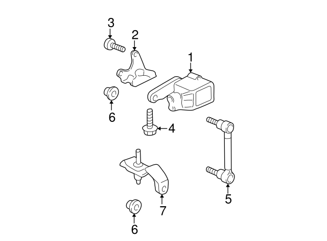 996-618-155-13 - Headlight Level Sensor Bracket 2001 Porsche 911 ...