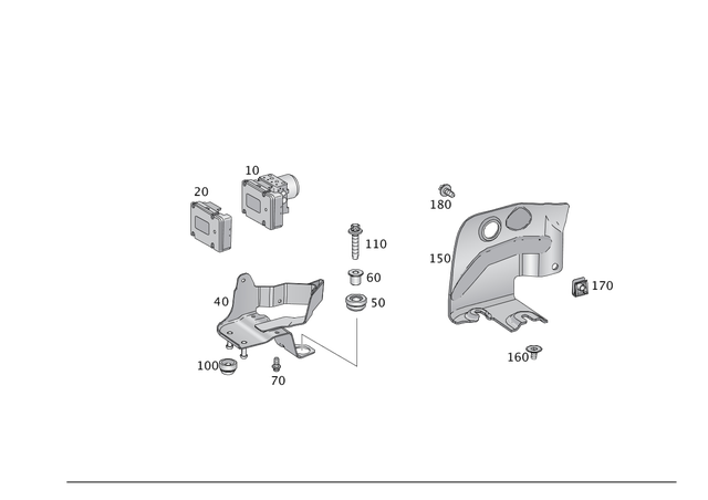 166-431-09-00-80 - Remanufactured Hydraulic Unit Mercedes-Benz USA Parts