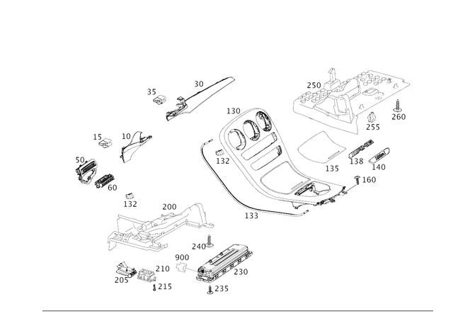 Foot-Well Cover - Part #253-680-46-06 | Mercedes Parts Center