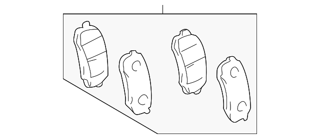 2003-2014 Toyota Brake Pads Rear 04466-60090 | Toyota Parts Center