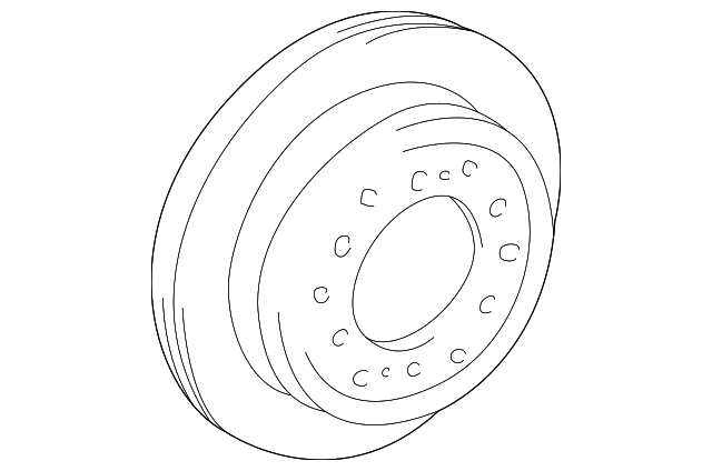2001-2009 Toyota Disc Brake Rotor (Rear) 42431-60201 | OEM Parts Online