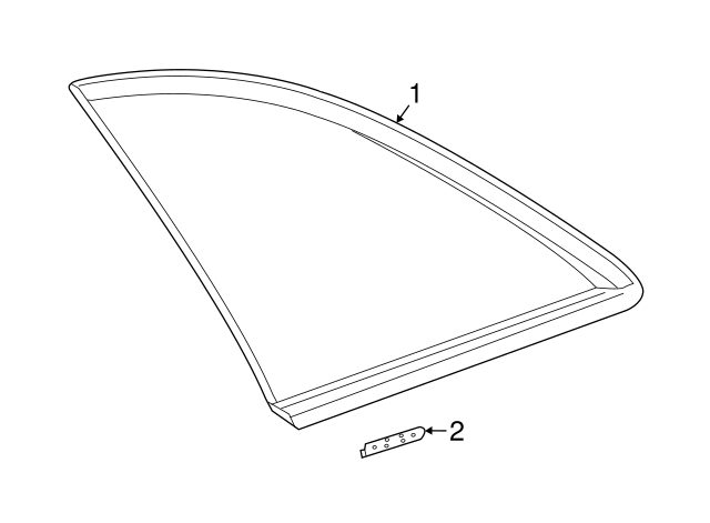 253-670-36-01 - Side Window, Fixed Mercedes-Benz USA Parts