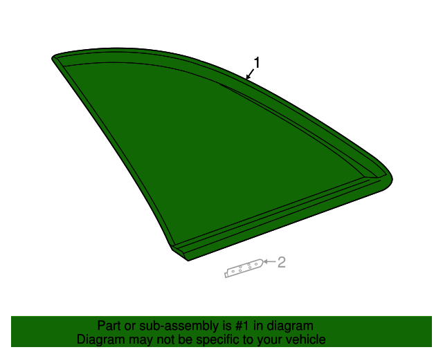 253-670-36-01 - Side Window, Fixed Mercedes-Benz USA Parts