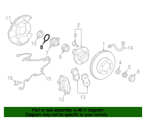 2005-2024 Toyota Tacoma Wheel Bearing O-Ring 90301-A0005 | Toyota Parts ...