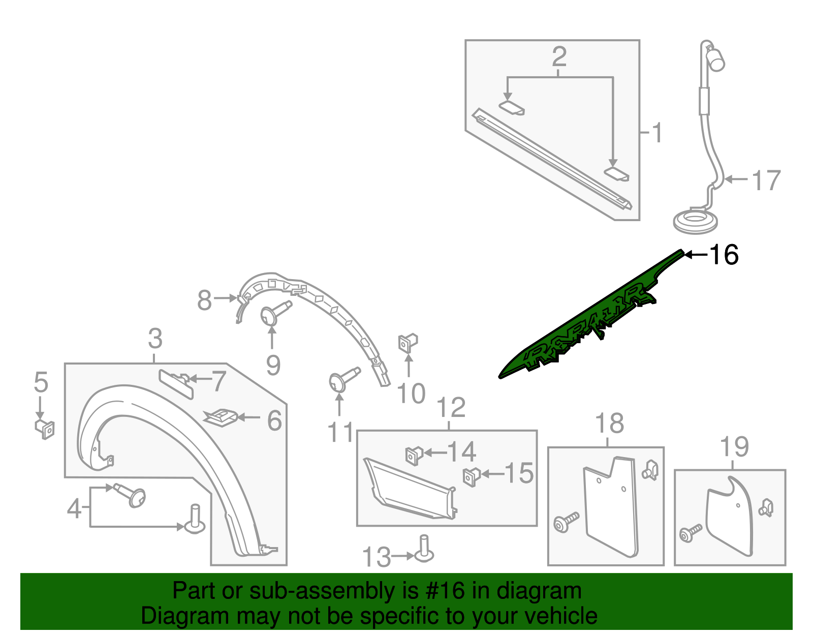 KL3Z-9920001-AA - High-Quality Decal for 2019-2020 Ford F-150 ...