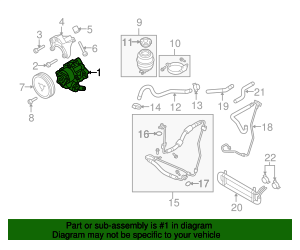 2008-2012 Audi Power Steering Pump 8K0-145-154-M | AutoNationParts.com