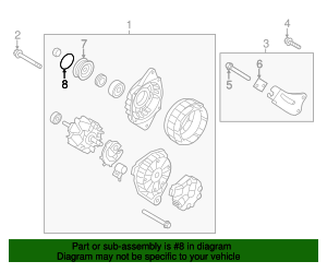 37320-2B001 - Pulley Seal 2014-2020 Kia | Kia.Parts Store