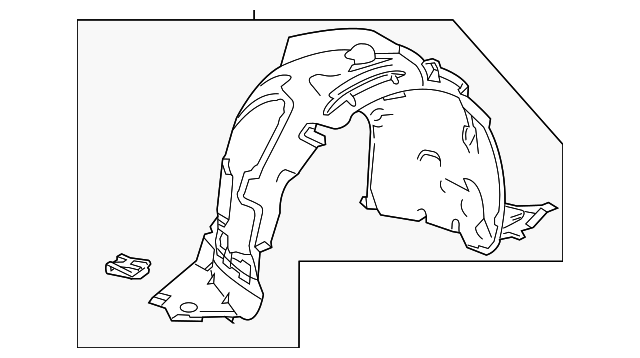 2018-2020 Mercedes-Benz Fender Splash Shield 222-690-23-05 ...