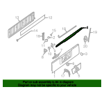2004-2012 Nissan TITAN Tail Gate Cover 93486-7S200 | Nissan Parts Plus