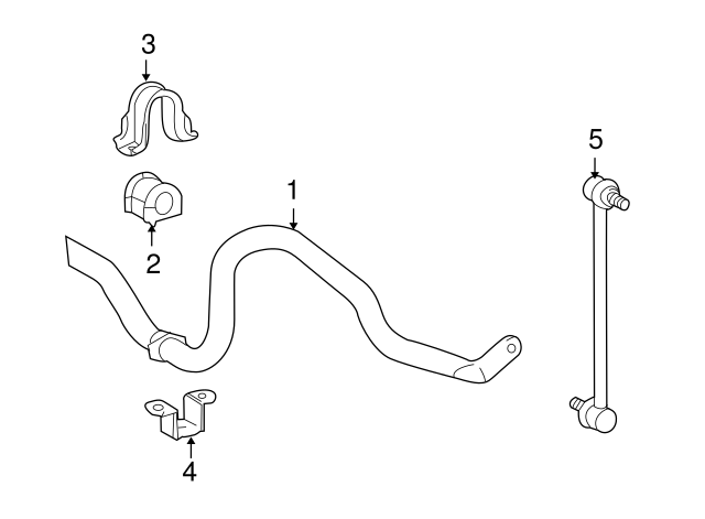 48827-08010 - Suspension Stabilizer Bar Bracket 2004-2015 Lexus ...