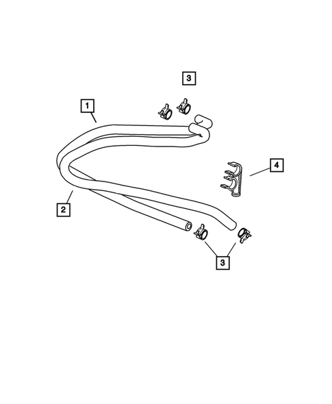 Air Conditioner and Heater Plumbing for 2005 Jeep Wrangler | Bam ...