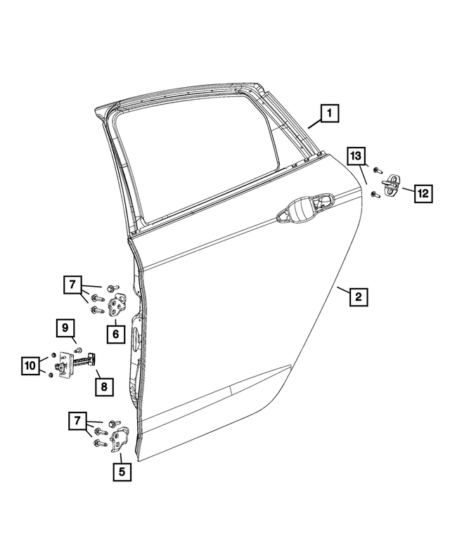2015-2016 Chrysler 200 OEM NEW 2015-2017 Mopar Chrysler 200 Door Lower ...