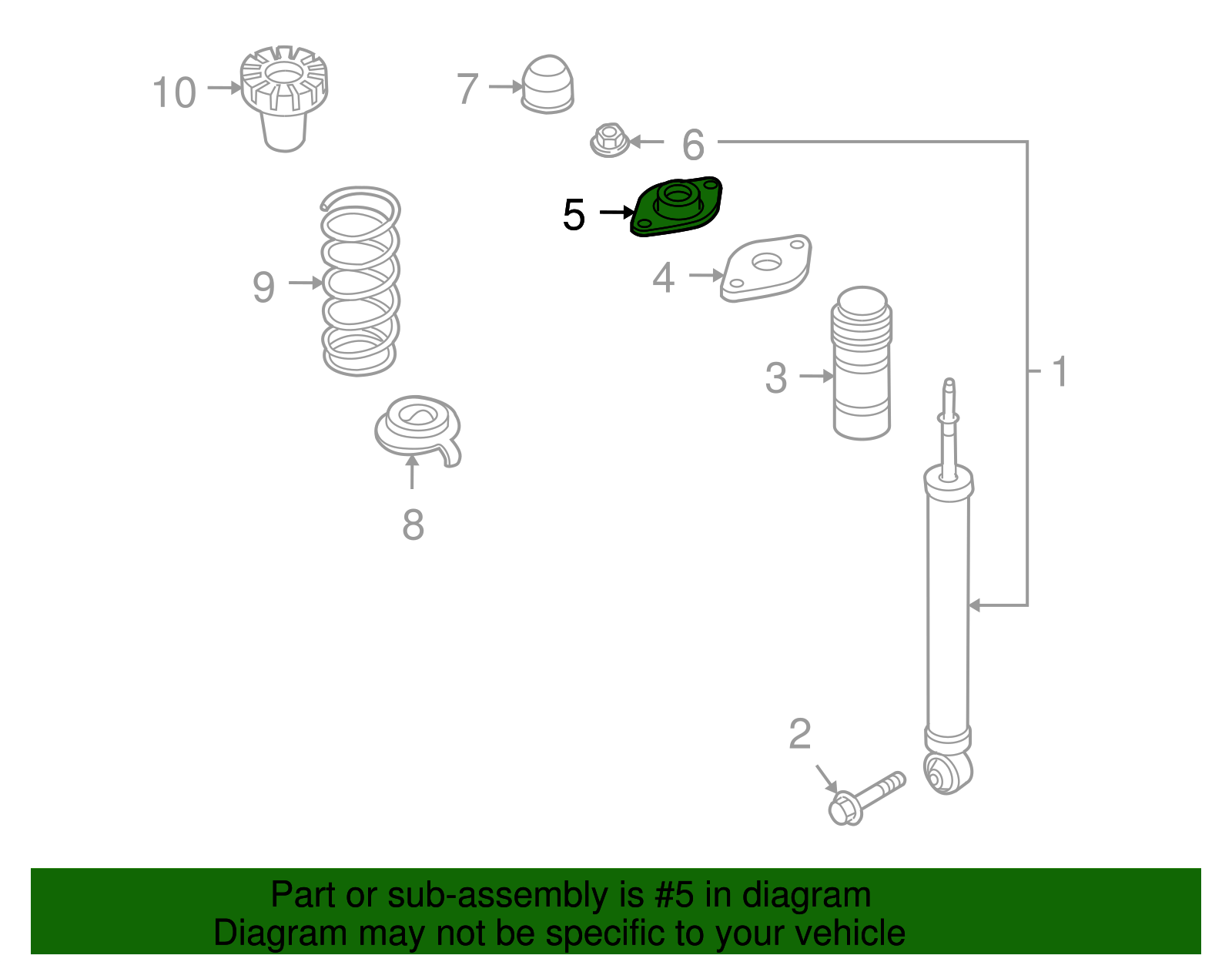 2008-2017 Infiniti Shock Mount Seal 55338-1BA0A | INFINITI OF WEST CHESTER