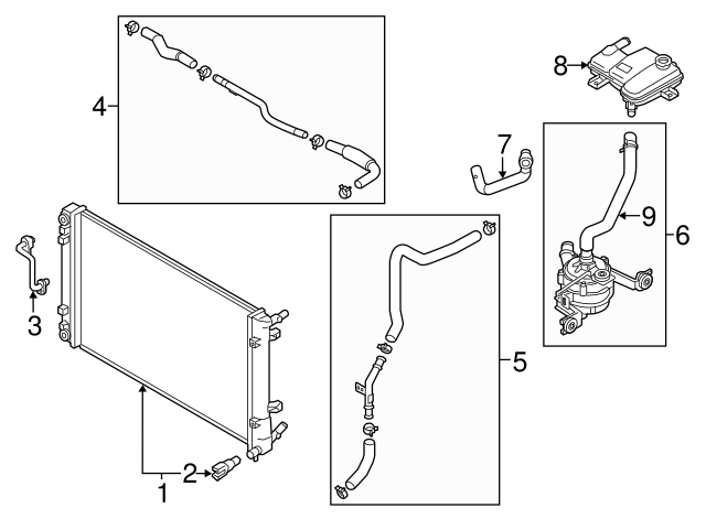 25308-G2000 - Auxiliary Radiator 2017-2022 Hyundai Ioniq | AutoNation Parts