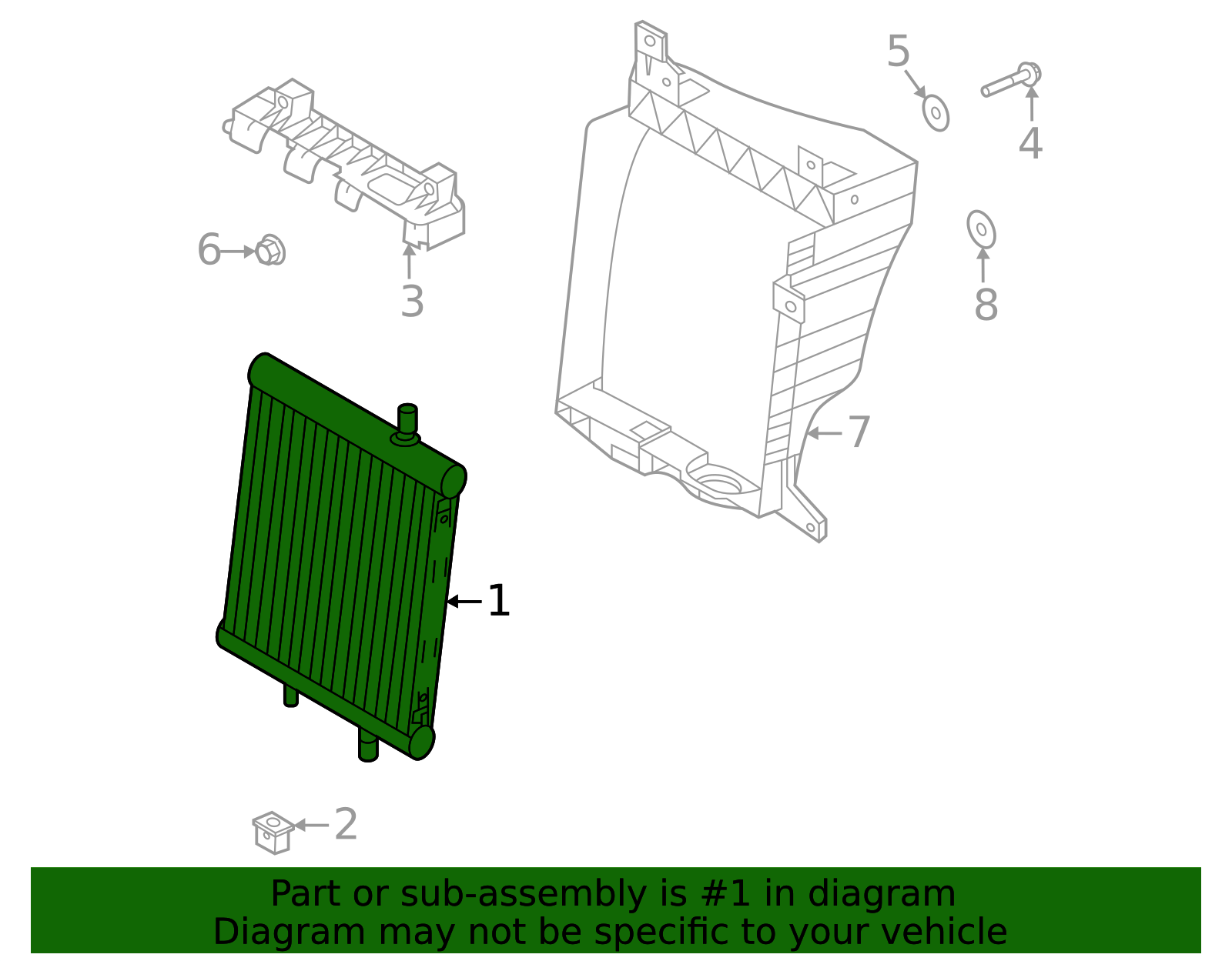 2020-2025 Land Rover Auxiliary Radiator LR188925 | OEM Parts Online