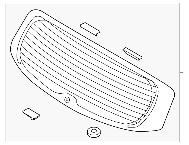 87110-C5200 - Lift Gate Glass 2016-2020 Kia Sorento | Kia.Parts Store