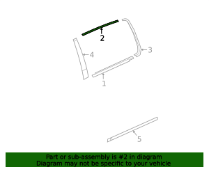 2019-2020 Ram 1500 Upper Molding 68348687AG | TascaParts.com