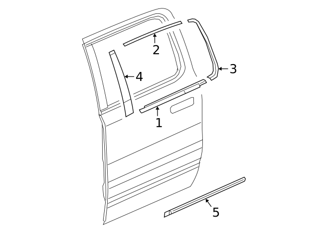 2019-2020 Ram 1500 Upper Molding 68348687AG | TascaParts.com