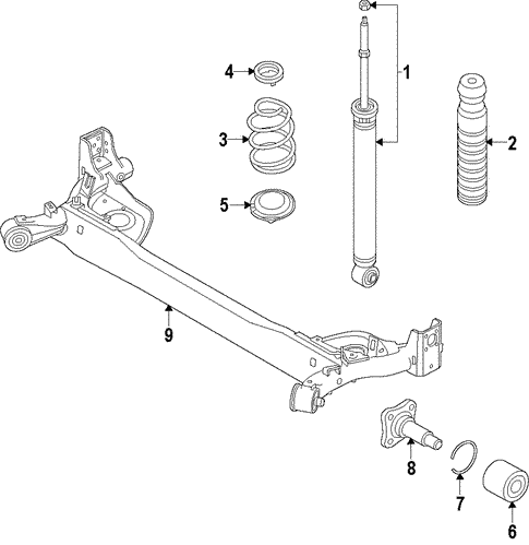 Rear Suspension for 2015 Nissan Versa Note | PartsforNissans