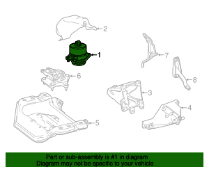 2014-2017 Mercedes-Benz S 550 Engine Mount 222-240-85-17 ...