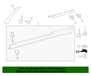 65632-21020 - Plate Rear Wheel Hous - 2011-2016 Scion tC | OEM Genuine ...