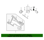2003-2020 Nissan Actuator Nut - Driver's Side (LH) 84656-AR000 ...