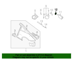 84656-AR000 - Actuator Nut 2003-2020 Nissan | Nissan Parts ...
