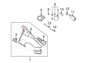 2003-2009 Nissan 350Z Fuel Door Spring 78836-CD400 | Nissan Parts Plus