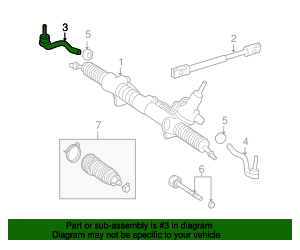 204-330-20-03 - Outer Tie Rod 2010-2018 Mercedes-Benz | Mercedes-Benz ...