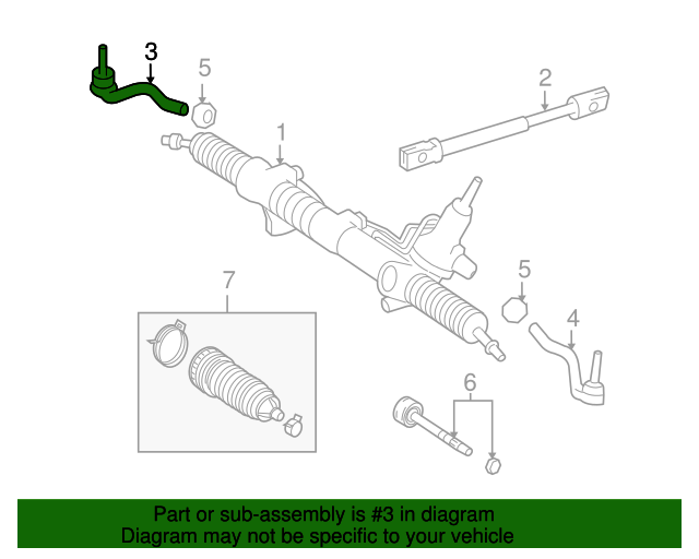 204-330-20-03 - Outer Tie Rod 2010-2018 Mercedes-Benz | Mercedes-Benz ...