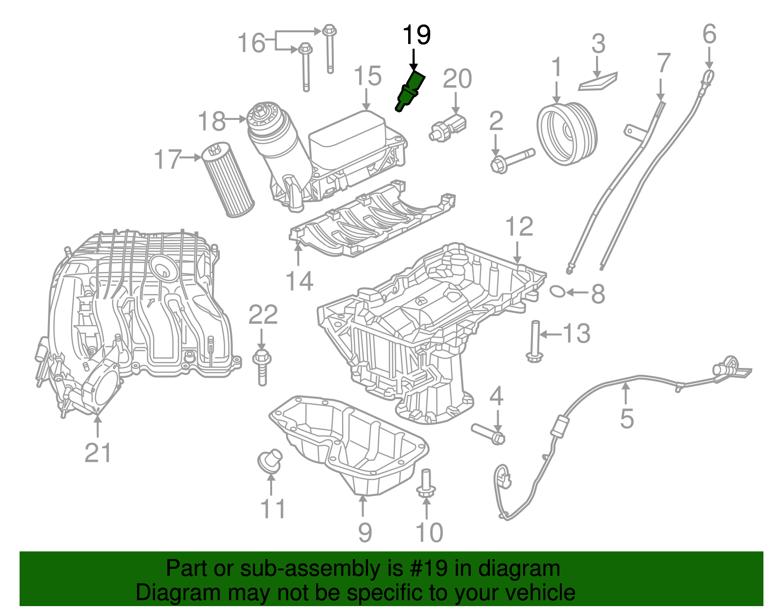 2011-2024 Mopar Coolant Temp Sensor 68164627AA | Mopar Parts Canada