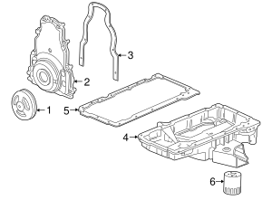 12562020 - Oil Pan Gasket 2000-2004 Chevrolet Corvette ...
