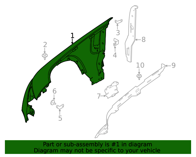 Genuine OEM Fender Part# LR131387 Fits 2020-2023 Land Rover: Up To 35% ...