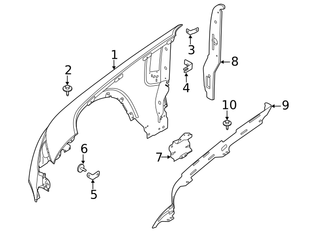 2020-2023 Land Rover Fender LR131386 | Land Rover Newport Beach Parts