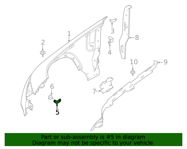 Genuine OEM Outer Bracket Part# LR131397 Fits 2020-2023 Land Rover: Up ...