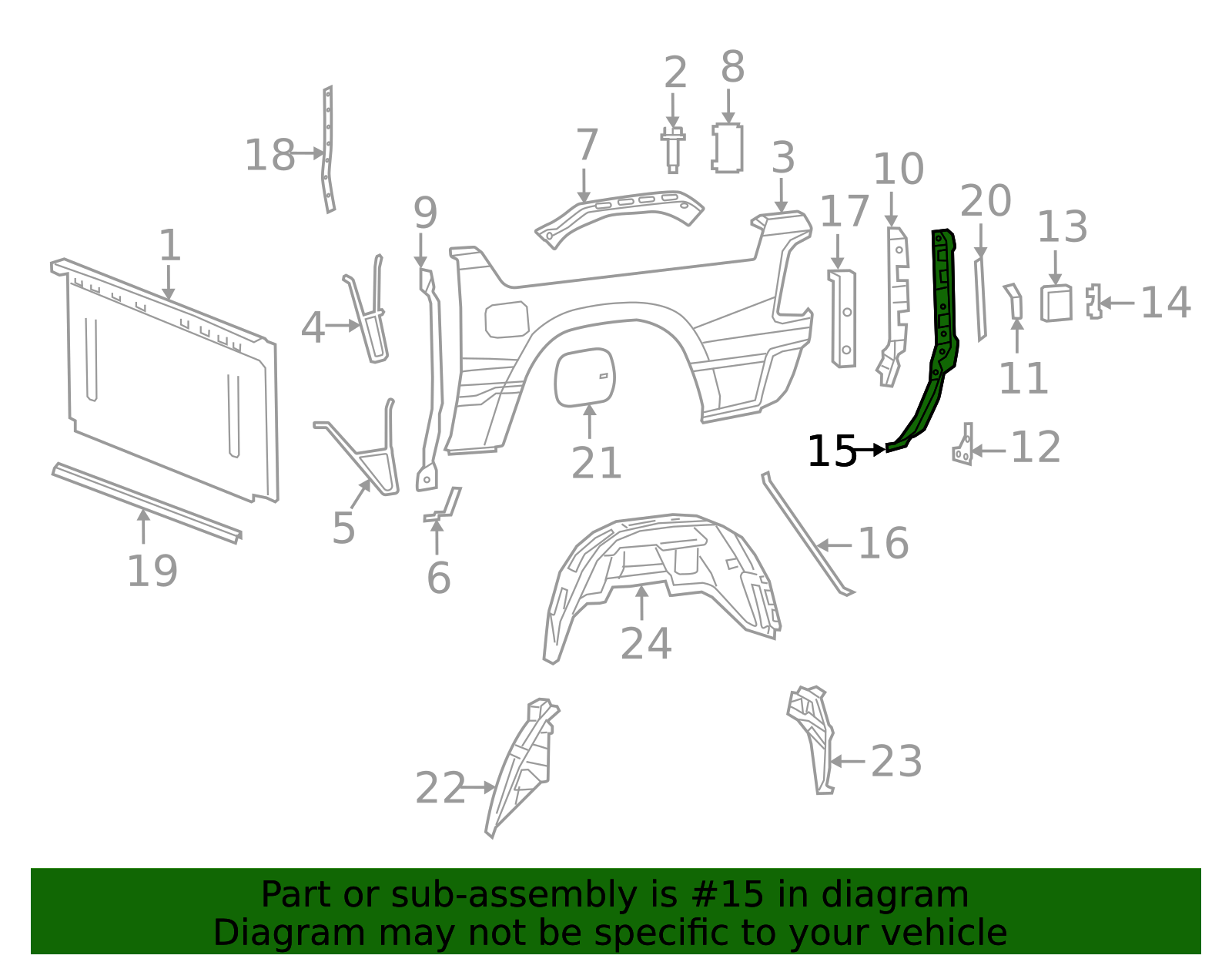 2019-2024 Ram 1500 Reinforce 68399186AD | Mopar Parts Canada