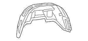 2019 Ram 1500 Quarter Panel Splash Shield 68365745AA | TascaParts.com