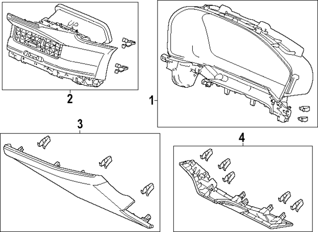 77245-30A-A02ZA - Air Vent Grille 2023-2024 Honda Accord | Honda Parts ...