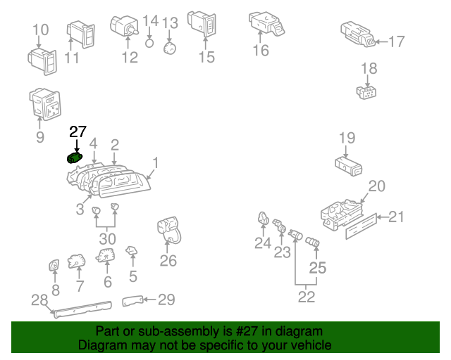 1991-1998 Toyota Relay Assembly 83159-22170 | Toyota Parts Center