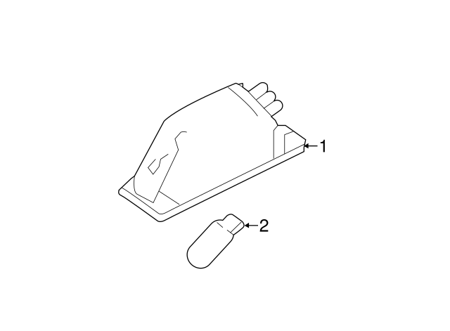 2014-2017 Infiniti Q50 License Lamp 26510-8990A | Infiniti Parts Online