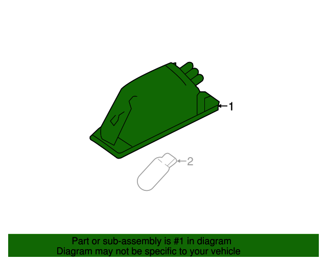 2014-2017 Infiniti Q50 License Lamp 26510-8990A | OEM Parts Online