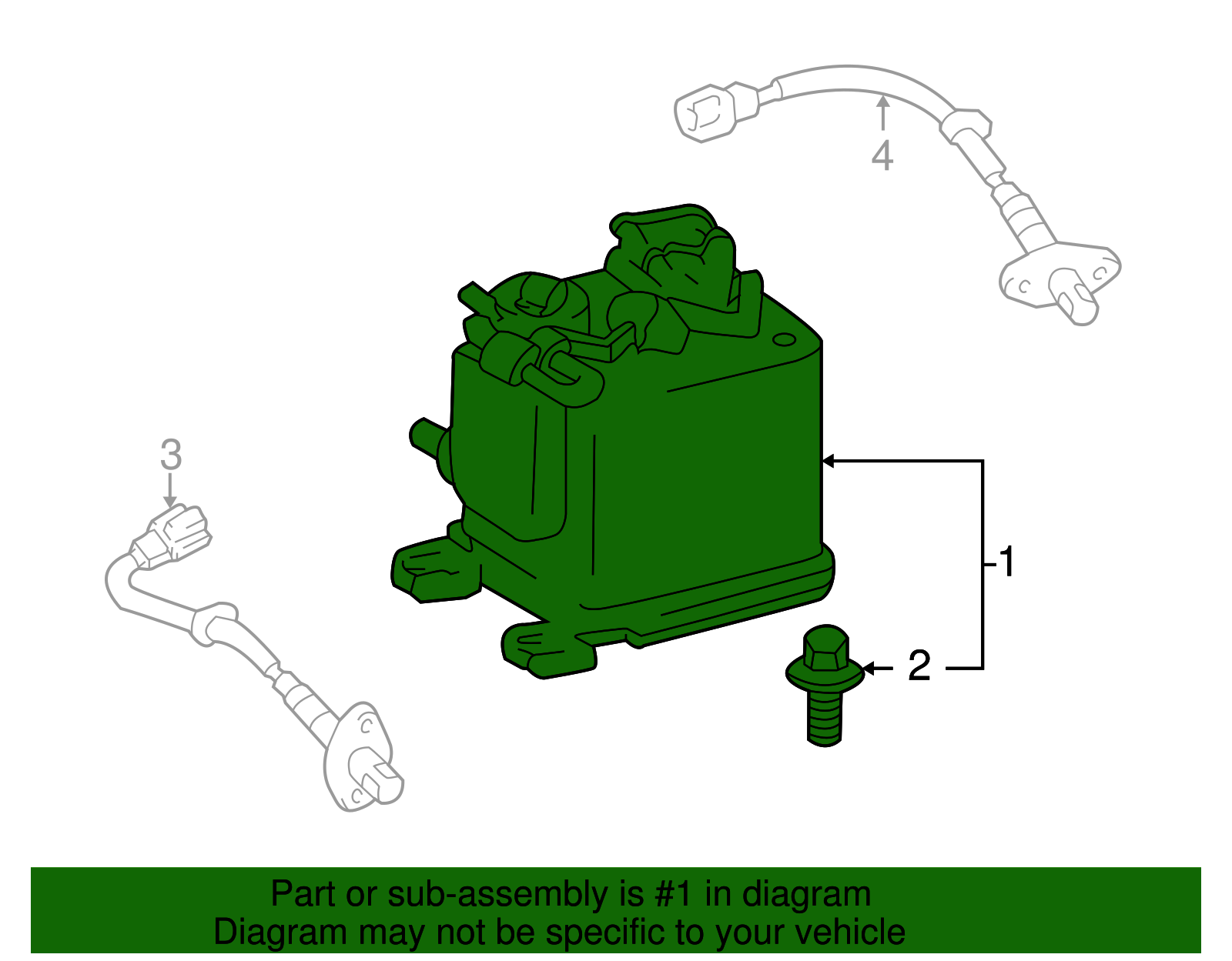 2003-2004 Toyota Tundra Vapor Canister 77730-0C010 | Toyota San Diego Parts